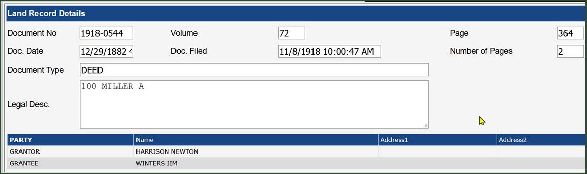 James Winters Descendants From 1845-1954 | Tracing Lineage